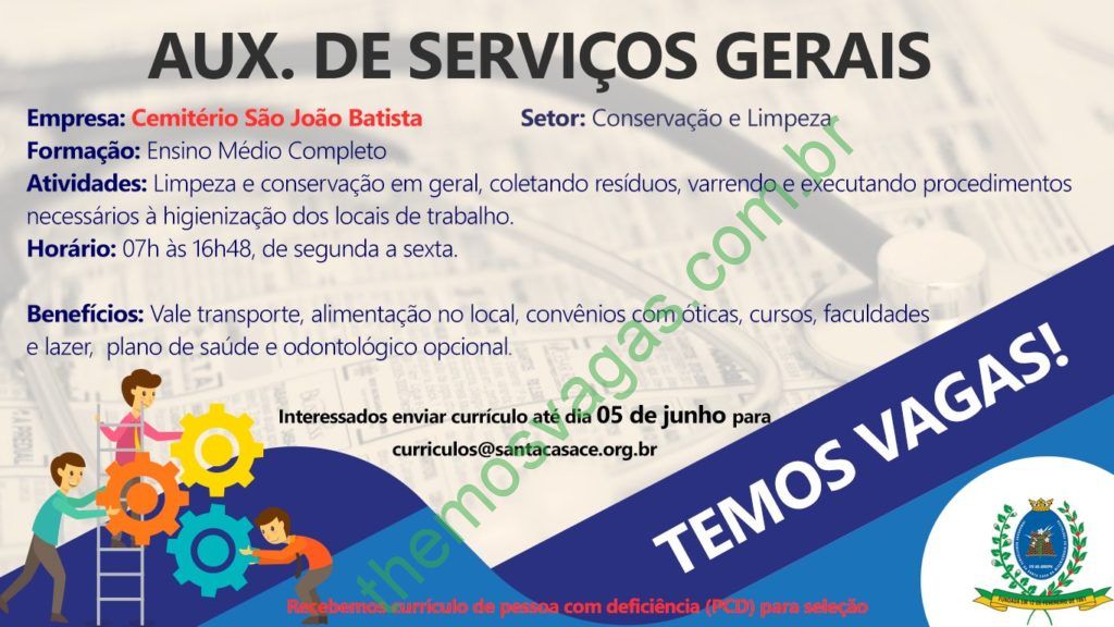 Auxiliar de Serviços Gerais em Fortaleza – CE | Themos Vagas | Empregos ... Auxiliar de Serviços Gerais em Fortaleza – CE | Themos Vagas | Empregos ...