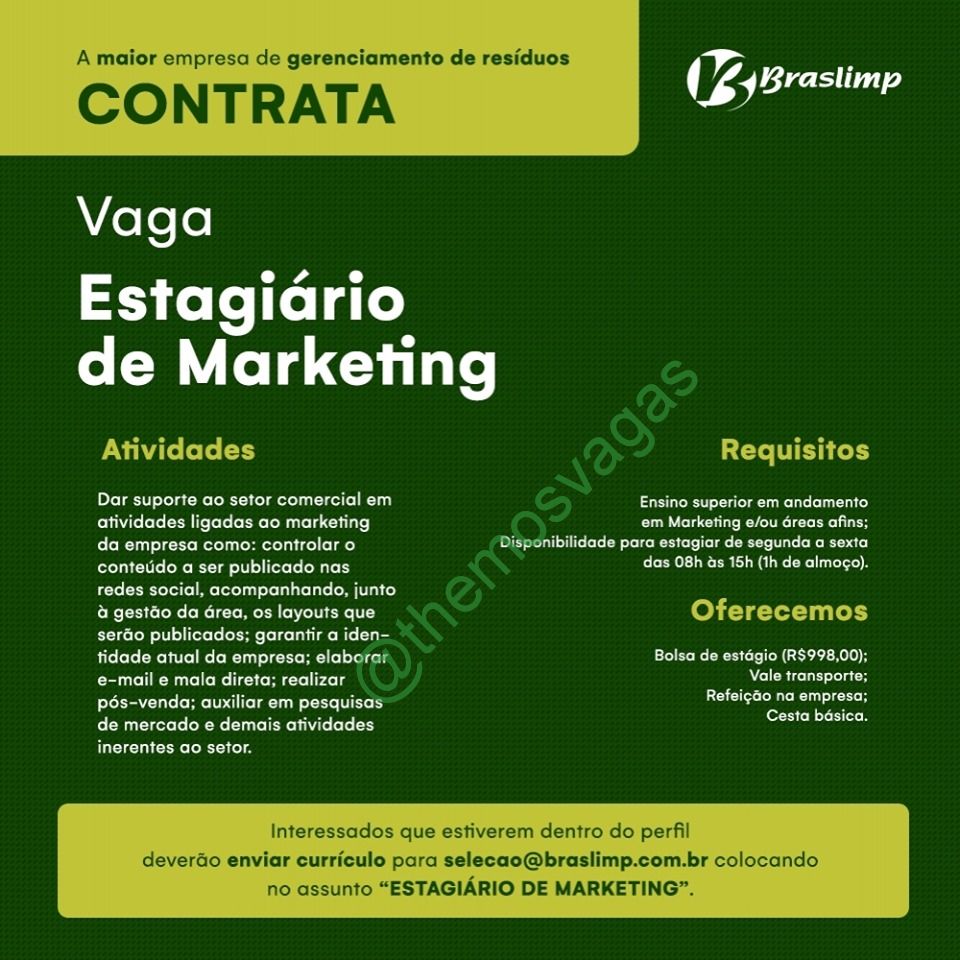 Estágio em Marketing / 01 vaga(s) / Fortaleza – CE | Themos Vagas ... Estágio em Marketing / 01 vaga(s) / Fortaleza – CE | Themos Vagas ...