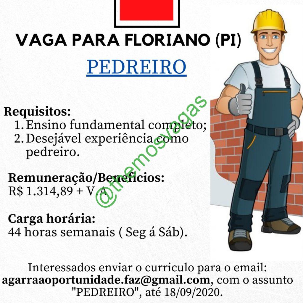 Pedreiro | Floriano – PI | 01 vaga(s) | Themos Vagas | Empregos e ... Pedreiro | Floriano – PI | 01 vaga(s) | Themos Vagas | Empregos e ...
