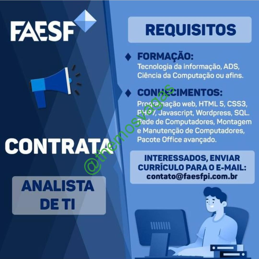 Analista de TI | Floriano – PI | 01 vaga(s) | Themos Vagas | Empregos e ... Analista de TI | Floriano – PI | 01 vaga(s) | Themos Vagas | Empregos e ...