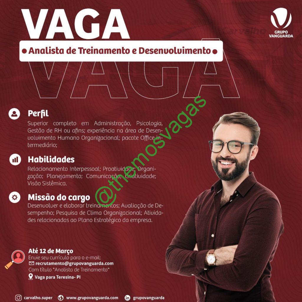 Analista de Treinamento e Desenvolvimento | Teresina – PI | 01 vaga(s ... Analista de Treinamento e Desenvolvimento | Teresina – PI | 01 vaga(s ...