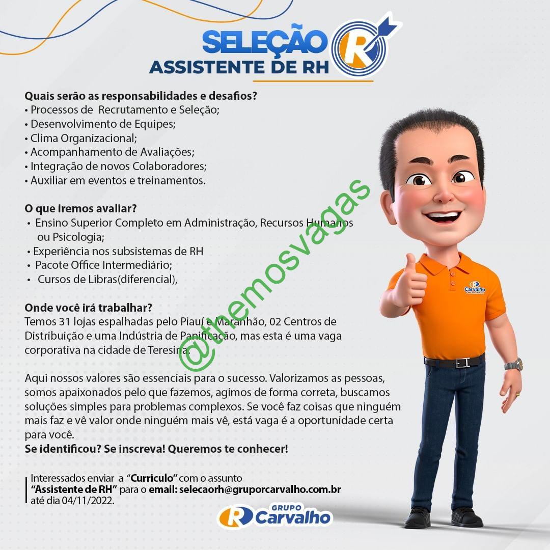 Assistente de RH | Teresina – PI | 01 vaga(s) | Themos Vagas | Empregos ...