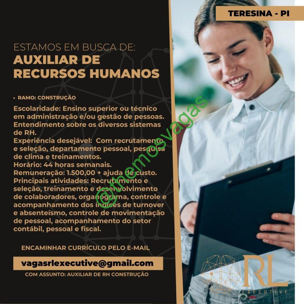 Auxiliar de RH | Teresina – PI | 01 vaga(s) | Themos Vagas | Empregos e EstágiosThemos Vagas ...