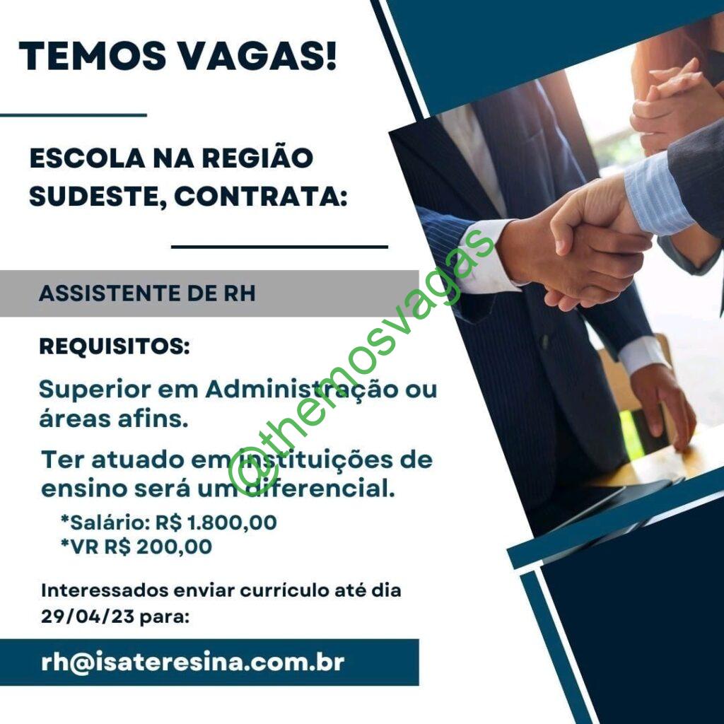 Assistente de RH | Teresina – PI | 01 vaga(s) | Themos Vagas | Empregos e EstágiosThemos Vagas ...