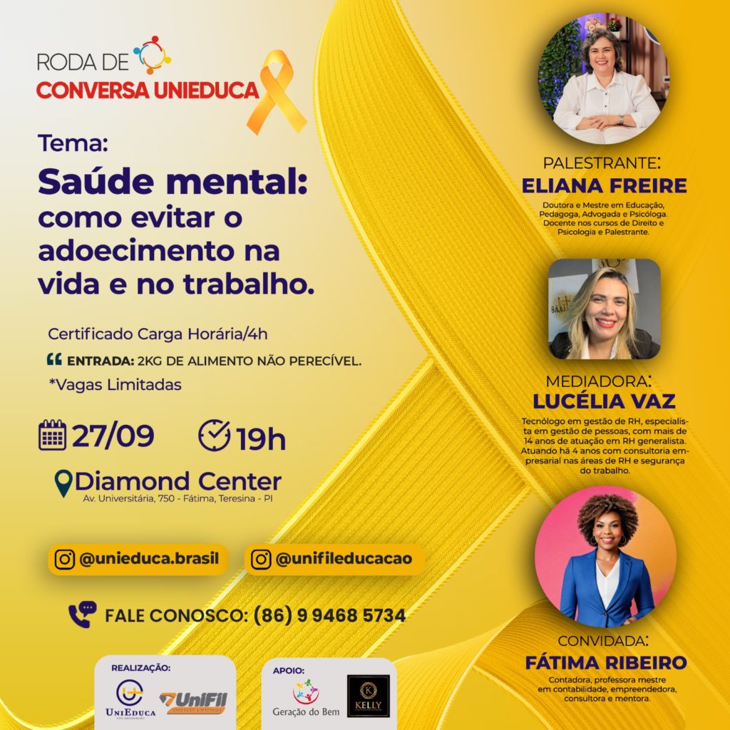 Unieduca Promove Roda De Conversa Gratuita Sobre Saúde Mental Em